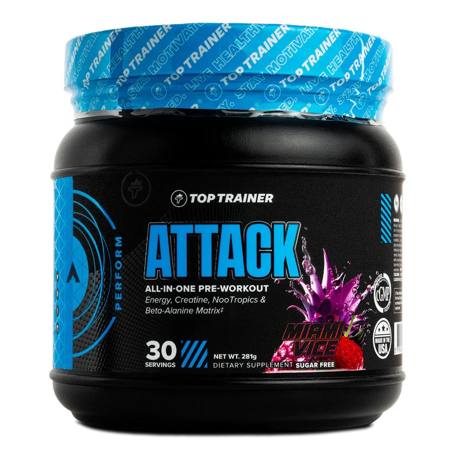 Top trainer Attack pre-workout – Fit Pharm Nutrition