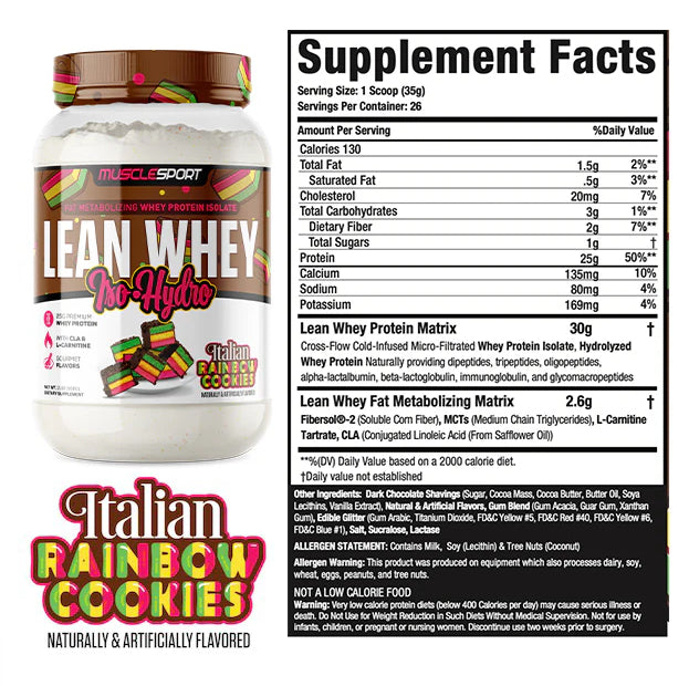 Lean whey protein italian cookie – Fit Pharm Nutrition