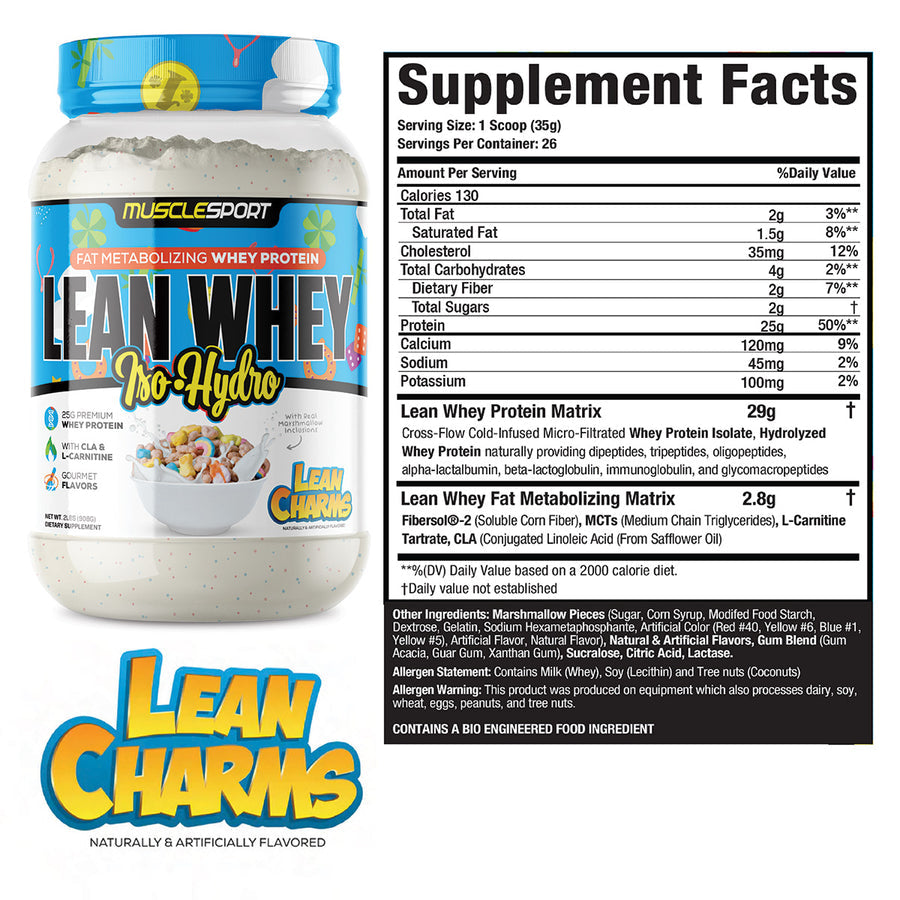 Lean whey protein 2lb lean charms – Fit Pharm Nutrition