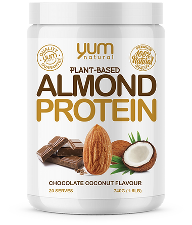 Almond Protein Yum choc coconut – Fit Pharm Nutrition